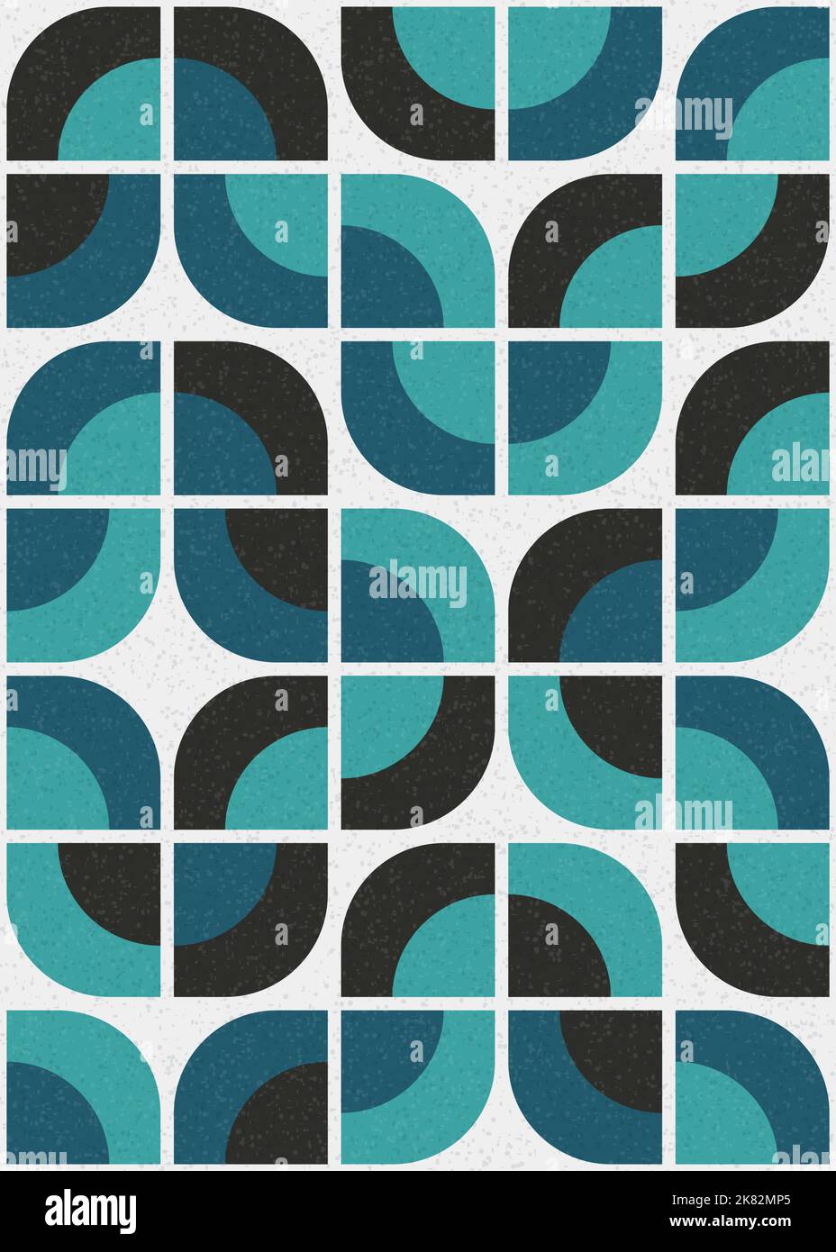 Abstract Geometrical generative computational art illustration Stock ...