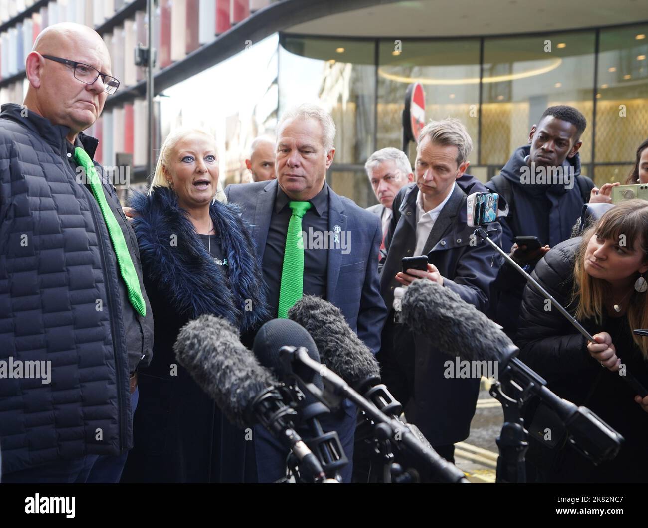 The family of Harry Dunn, (left to right) father Tim Dunn, mother ...