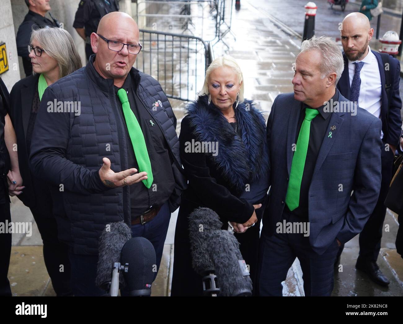 The family of Harry Dunn, (left to right) father Tim Dunn, mother ...