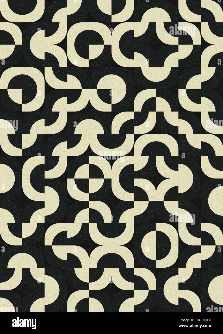 Abstract Geometrical generative computational art illustration Stock ...