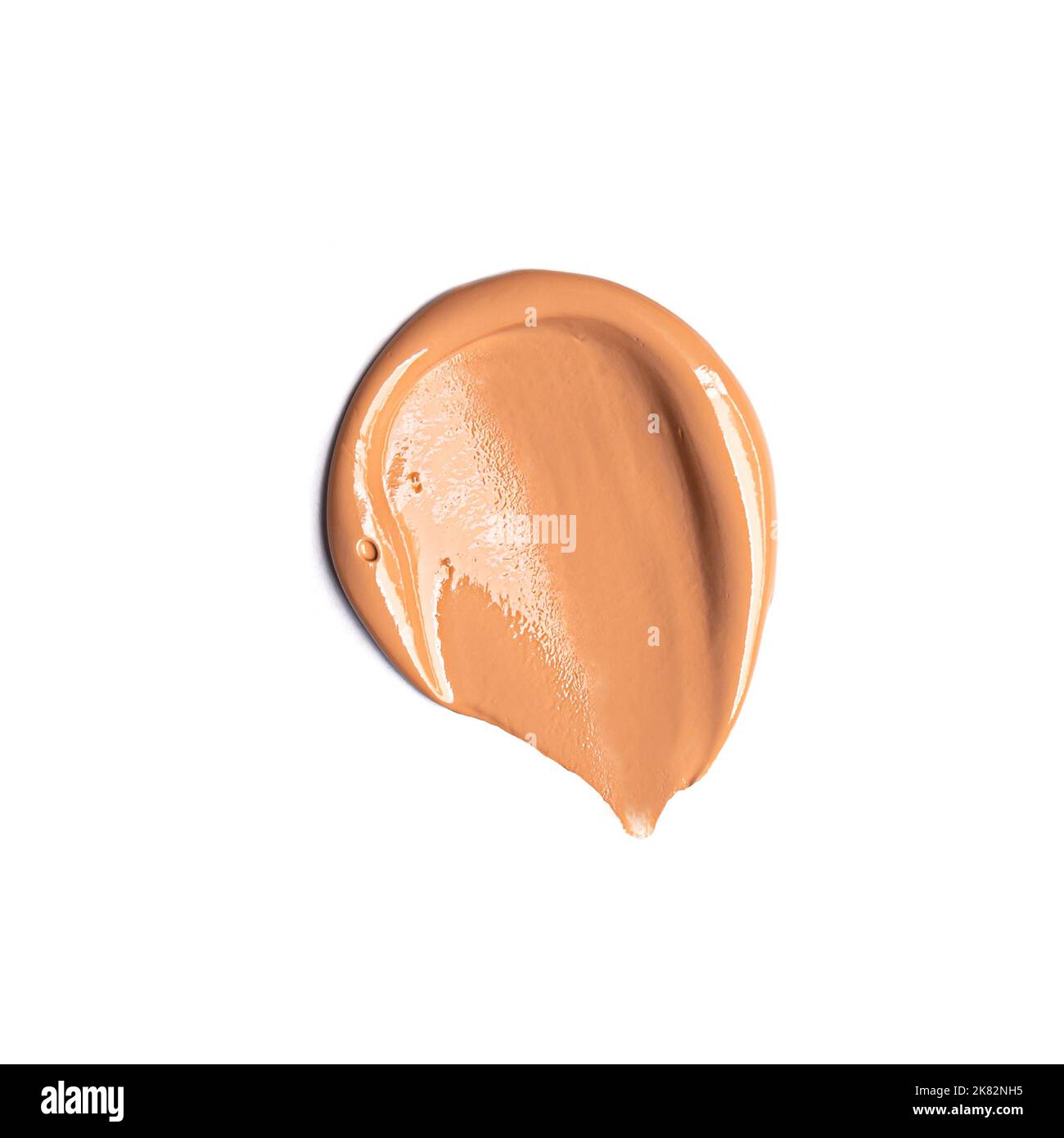 Tone cream smear swatch. Beige color cosmetic product sample Stock ...