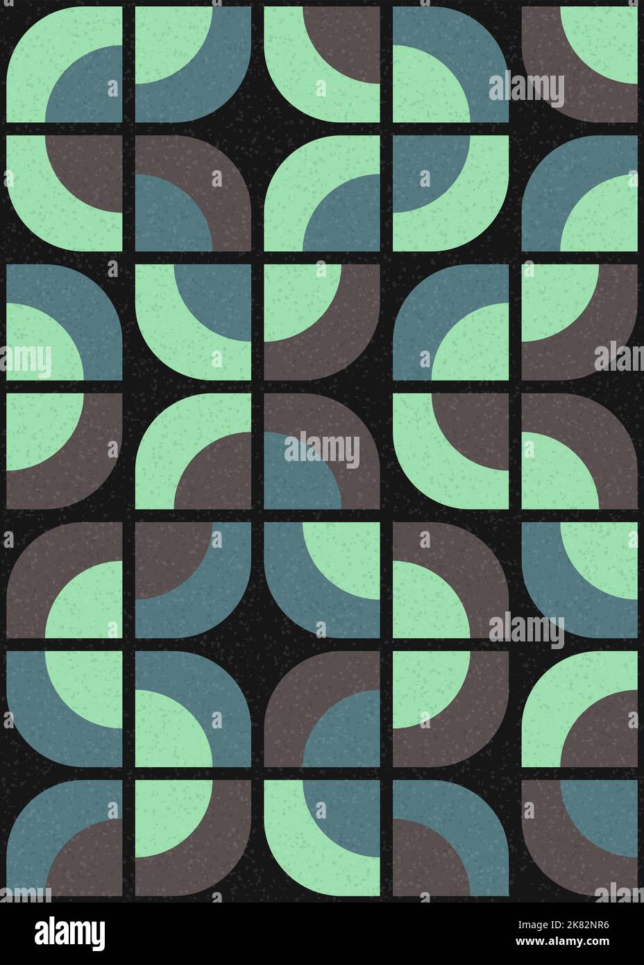 Abstract Geometrical generative computational art illustration Stock ...