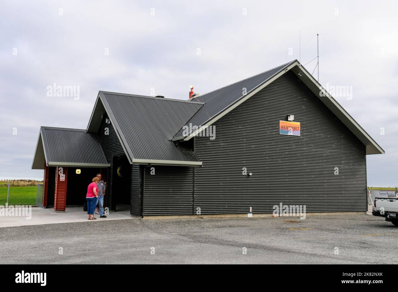 Westport Airport Arrivals & departures terminal at Westport on South ...