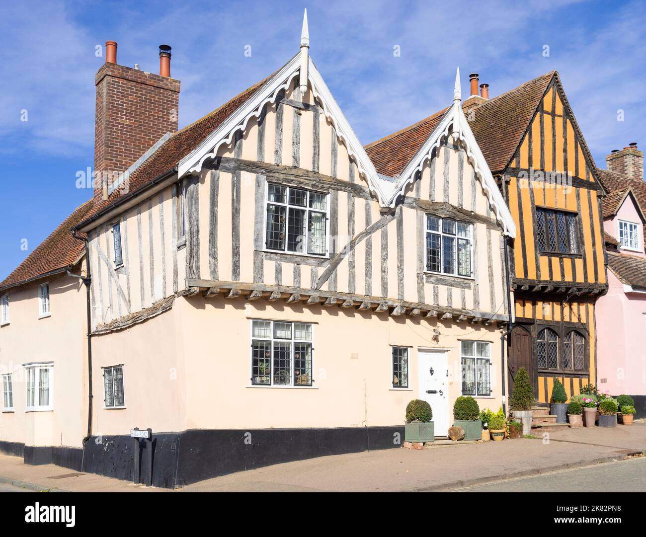 The Crooked House in the Suffolk village of Lavenham Suffolk England UK ...