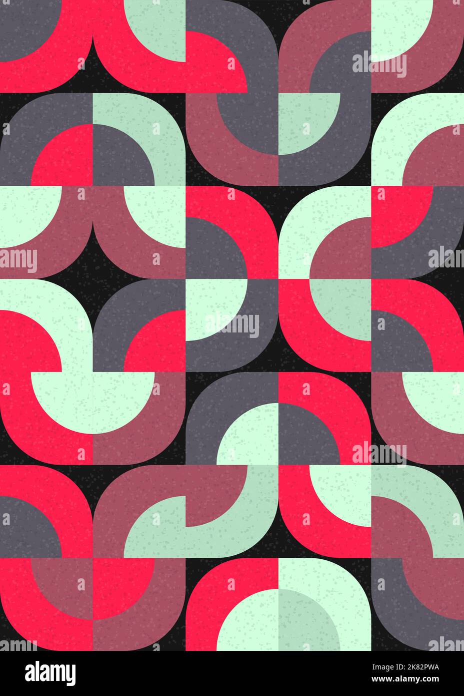 Abstract Geometrical generative computational art illustration Stock ...