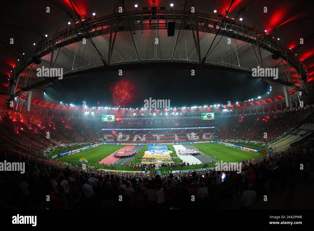 Rio de Janeiro, Brazil, October 19, 2022. Maracanã Stadium full of ...