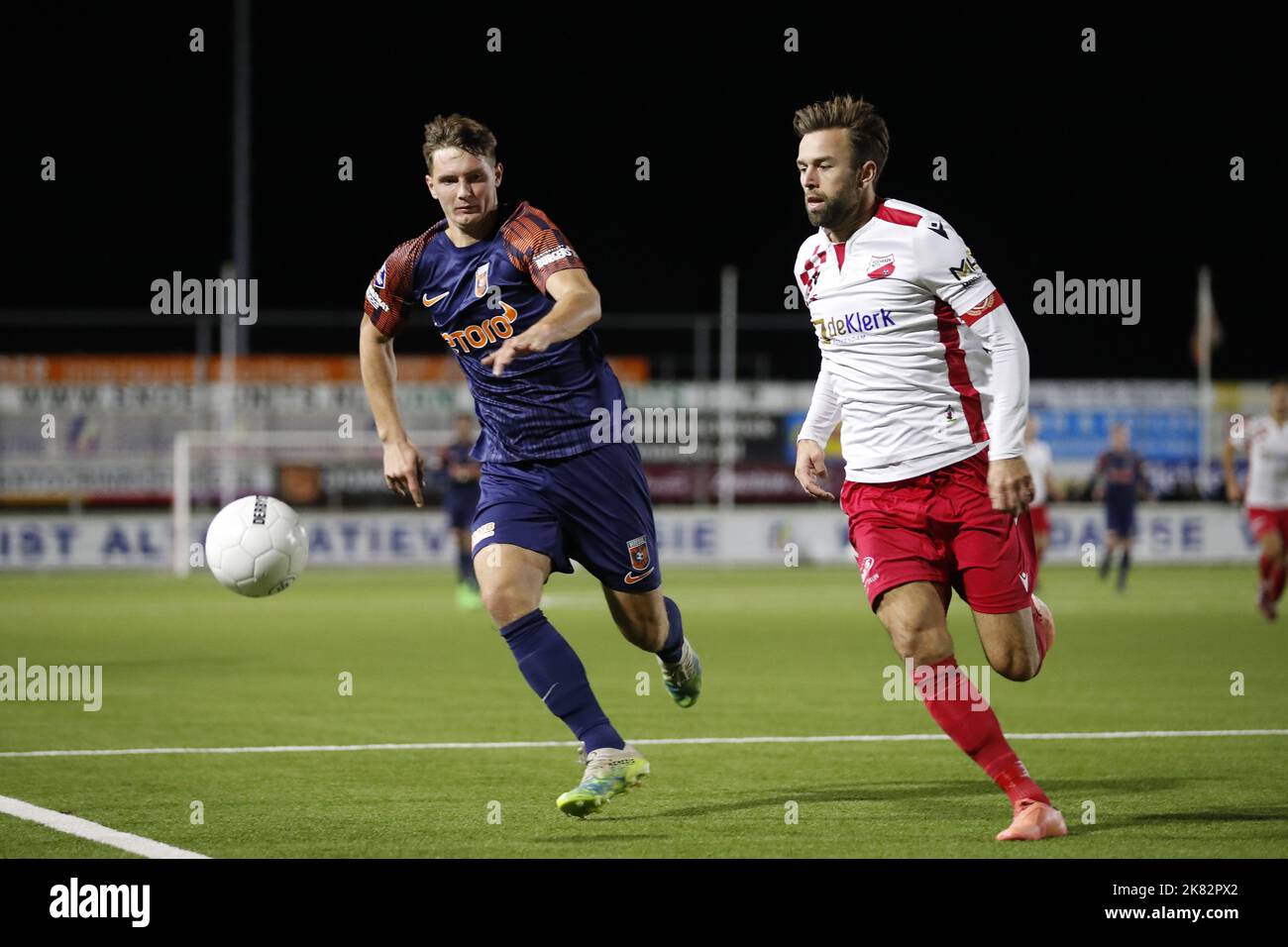 Werkendam - (lr) Bartosz Bialek of Vitesse, Kai Ramsteijn or Kozak Boys ...