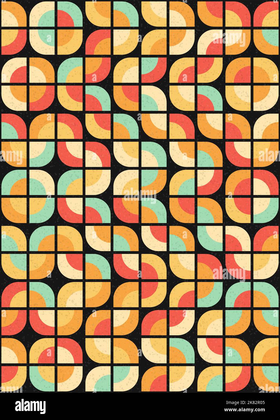 Abstract Geometrical generative computational art illustration Stock ...