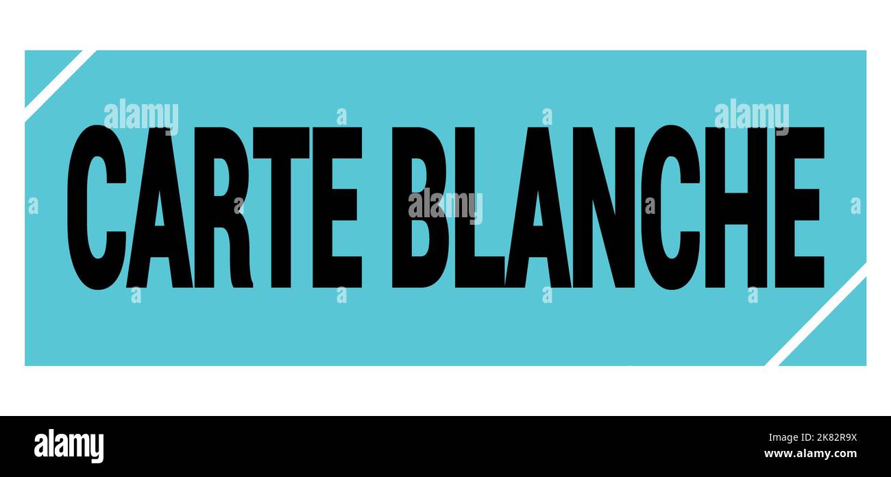 Carte blanche logo hi-res stock photography and images - Alamy