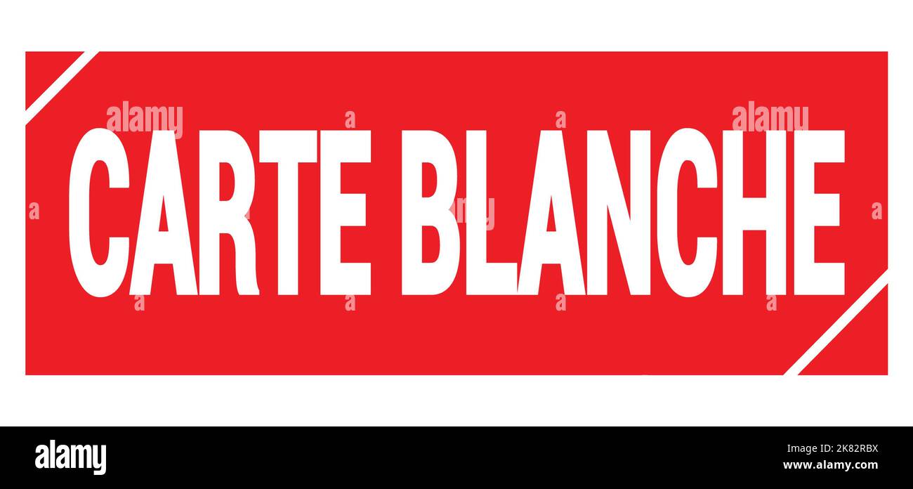 Carte blanche hi-res stock photography and images - Alamy