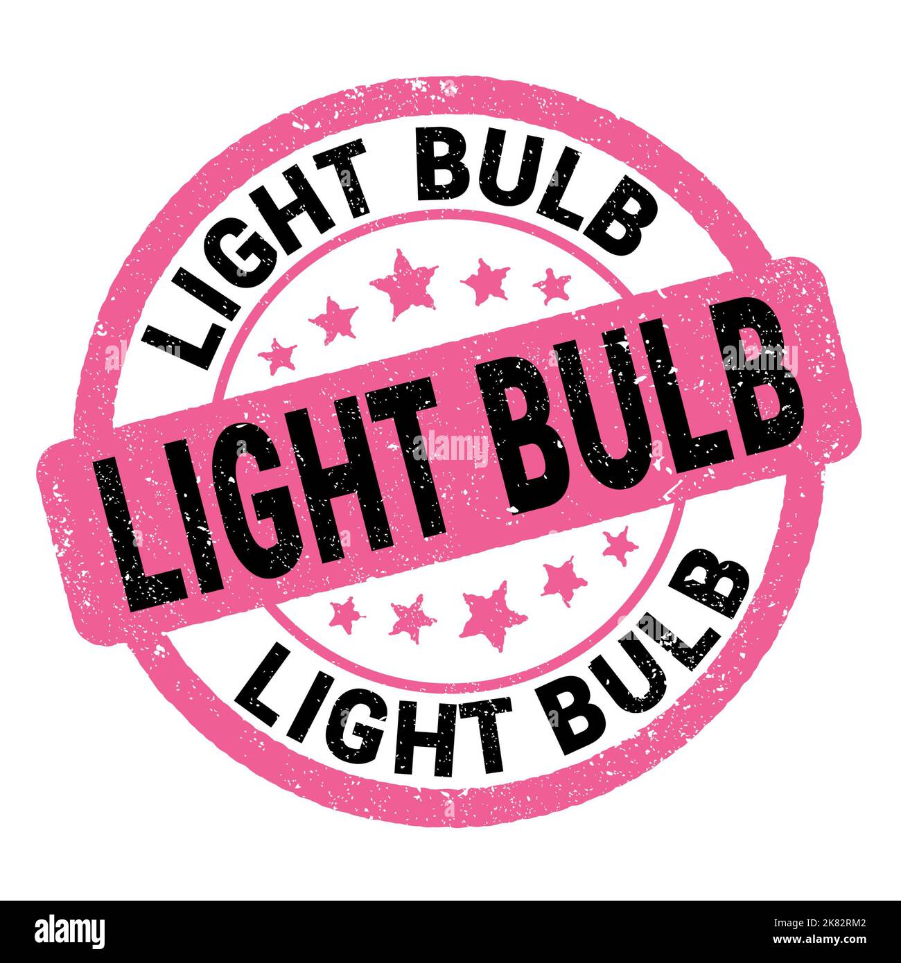 LIGHT BULB text written on pink-black grungy stamp sign Stock Photo - Alamy