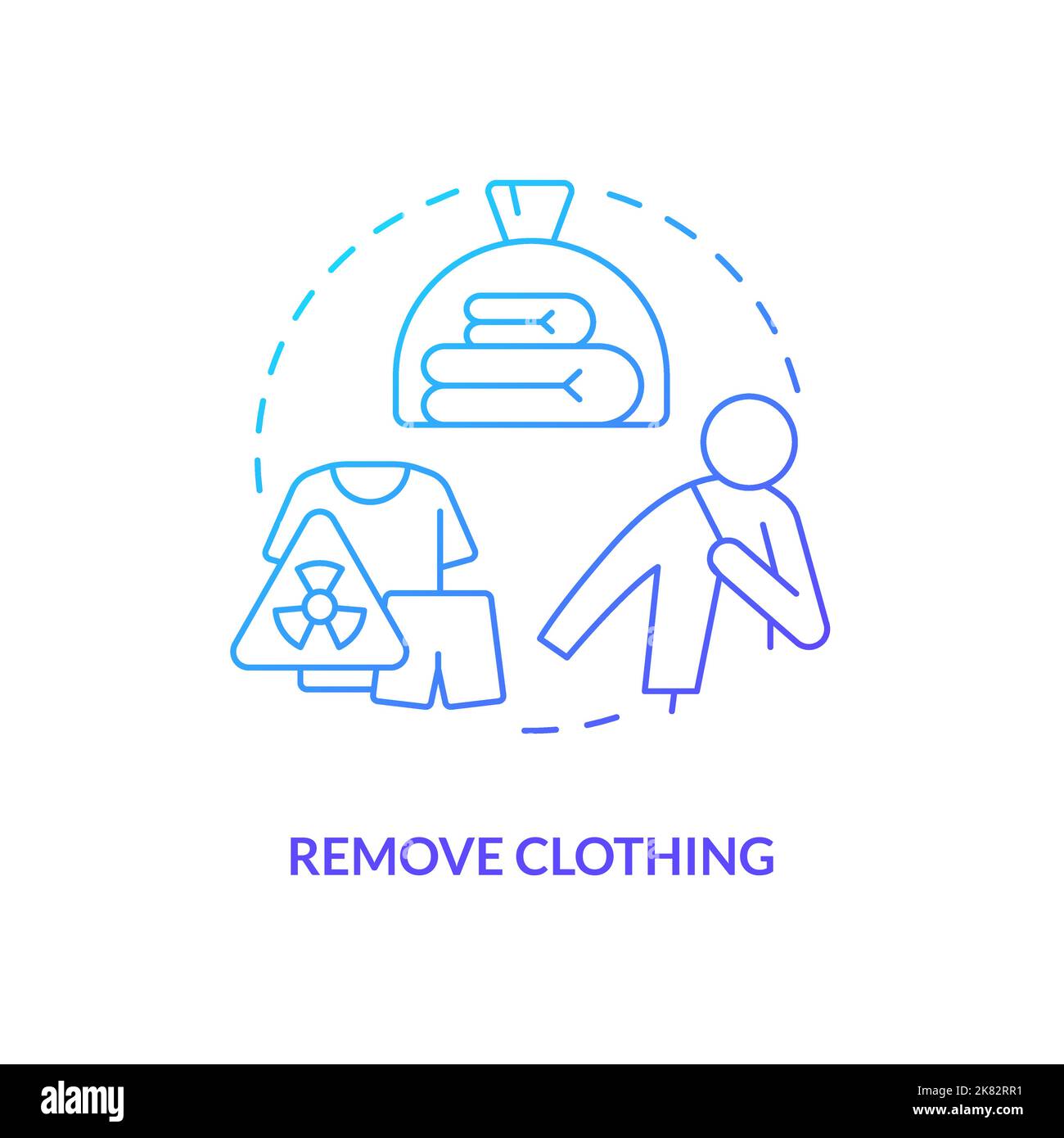 Remove clothing blue gradient concept icon Stock Vector Image & Art - Alamy