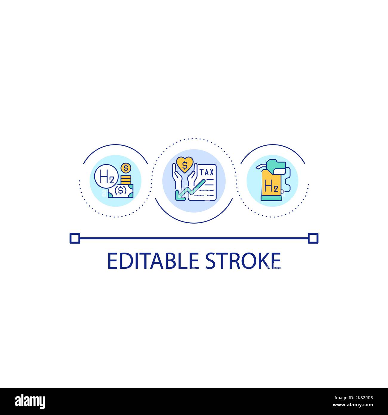 Tax reduction loop concept icon Stock Vector Image & Art - Alamy