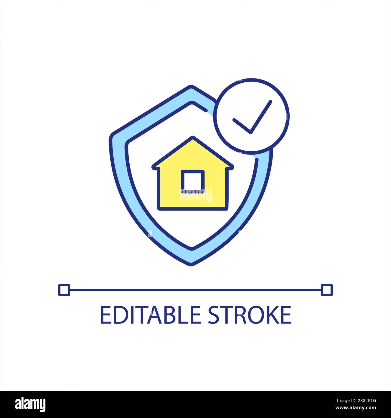 House protected Stock Vector Images - Alamy