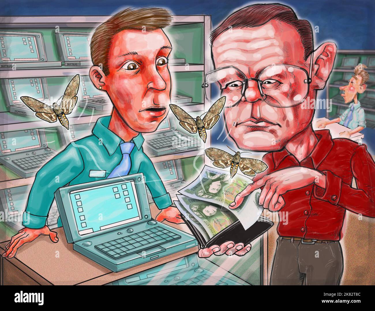 Moths in your wallet hi-res stock photography and images - Alamy