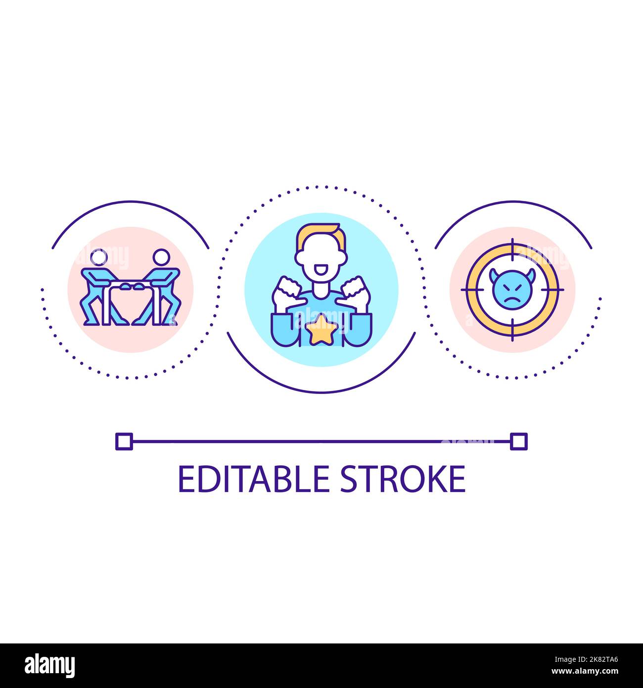 Focus on team teamwork Stock Vector Images - Alamy