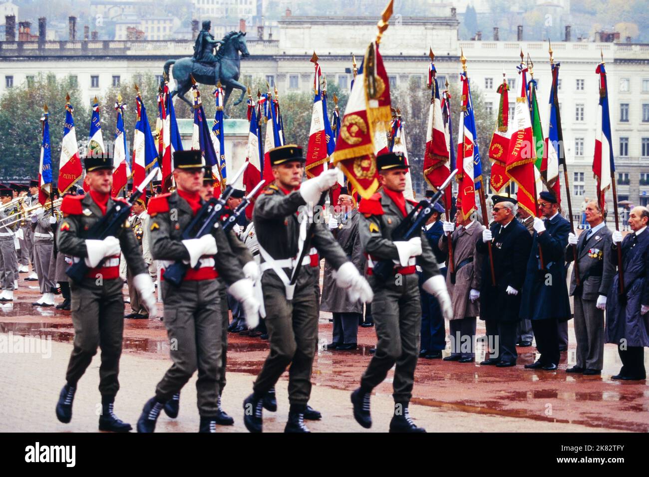 Military defile, November 11th ceremony, Lyon, France Stock Photo - Alamy