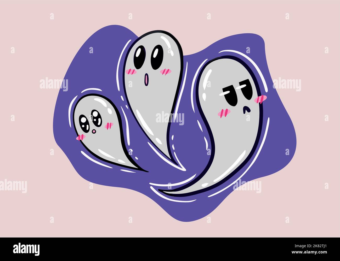 Vector illustration of cartoon ghost Stock Vector Image & Art - Alamy