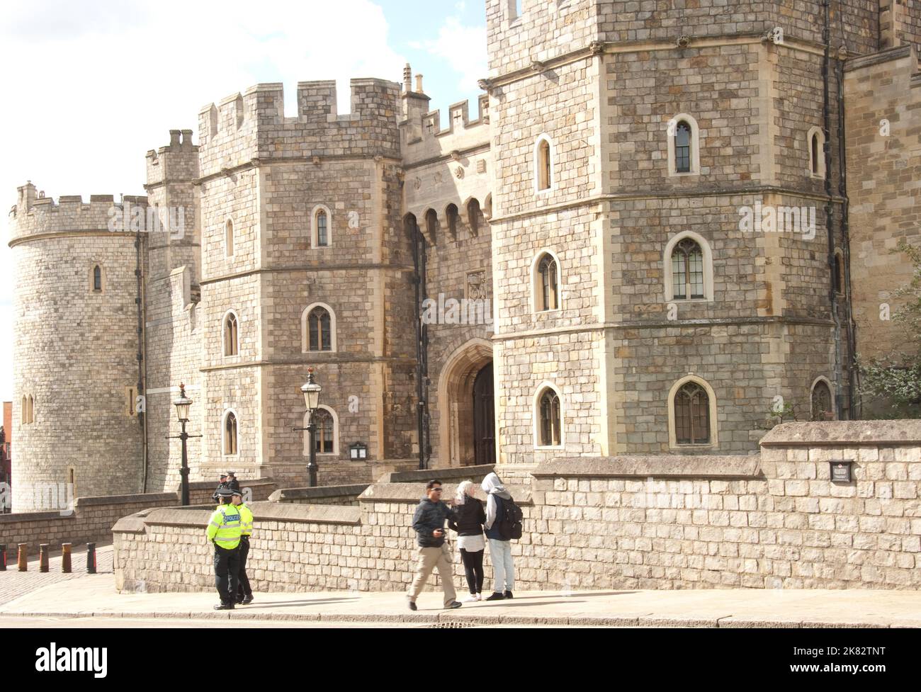 Windsor Castle (Entrance), Windsor, Berkshire, UK. Work on this Norman ...