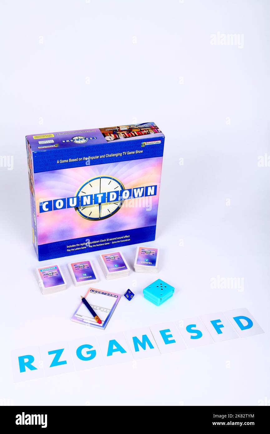 CH4 Countdown words and numbers game based on the TV show with space ...