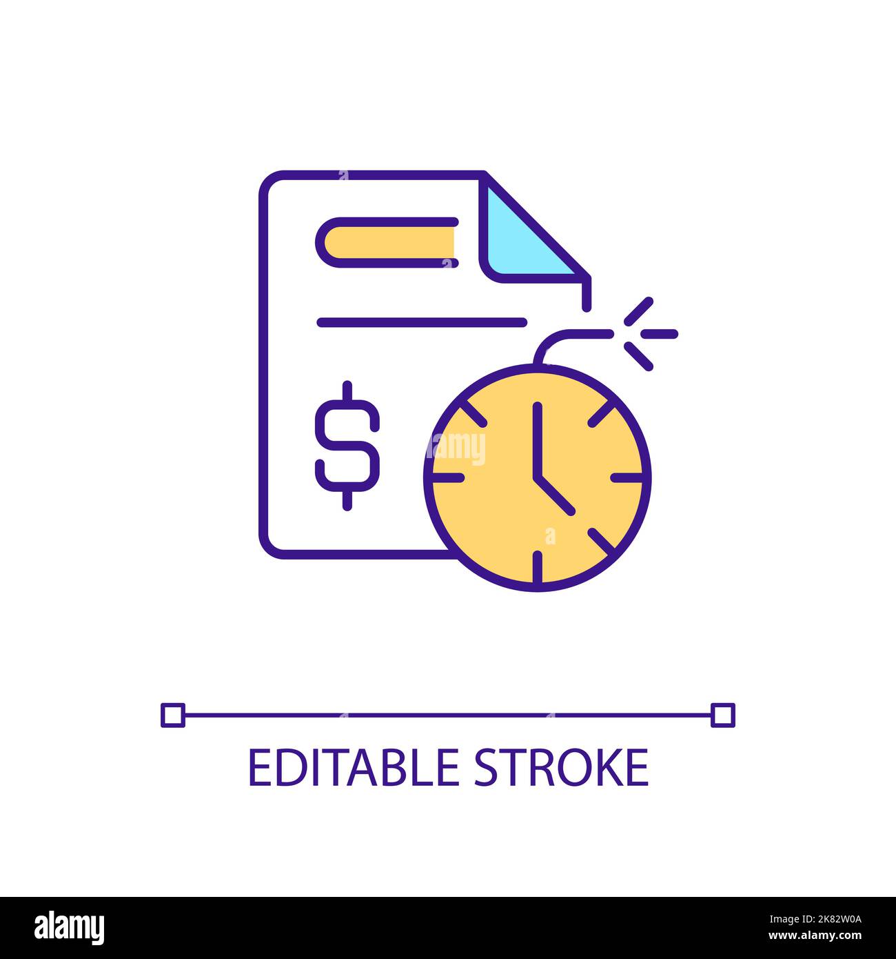 Short thin bill Stock Vector Images - Alamy