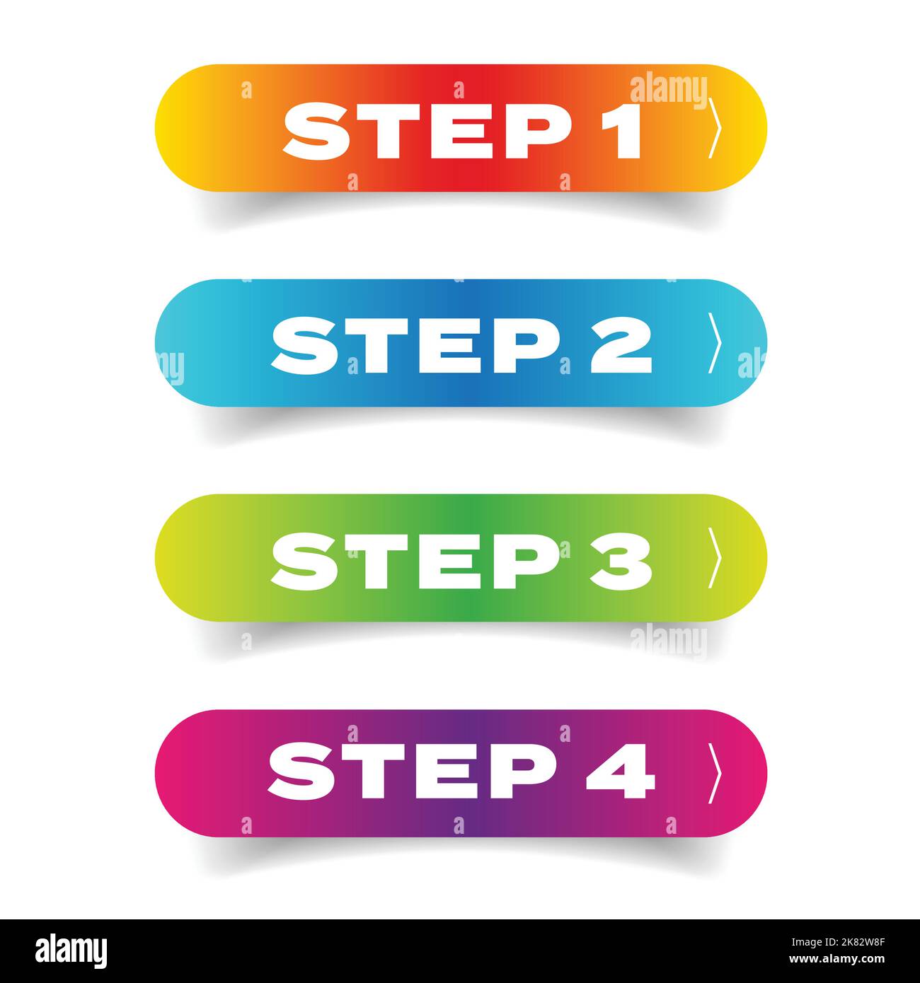 Step One Two Three Four progress button vector Stock Vector Image & Art ... Step One Two Three Four progress button vector Stock Vector Image & Art ...