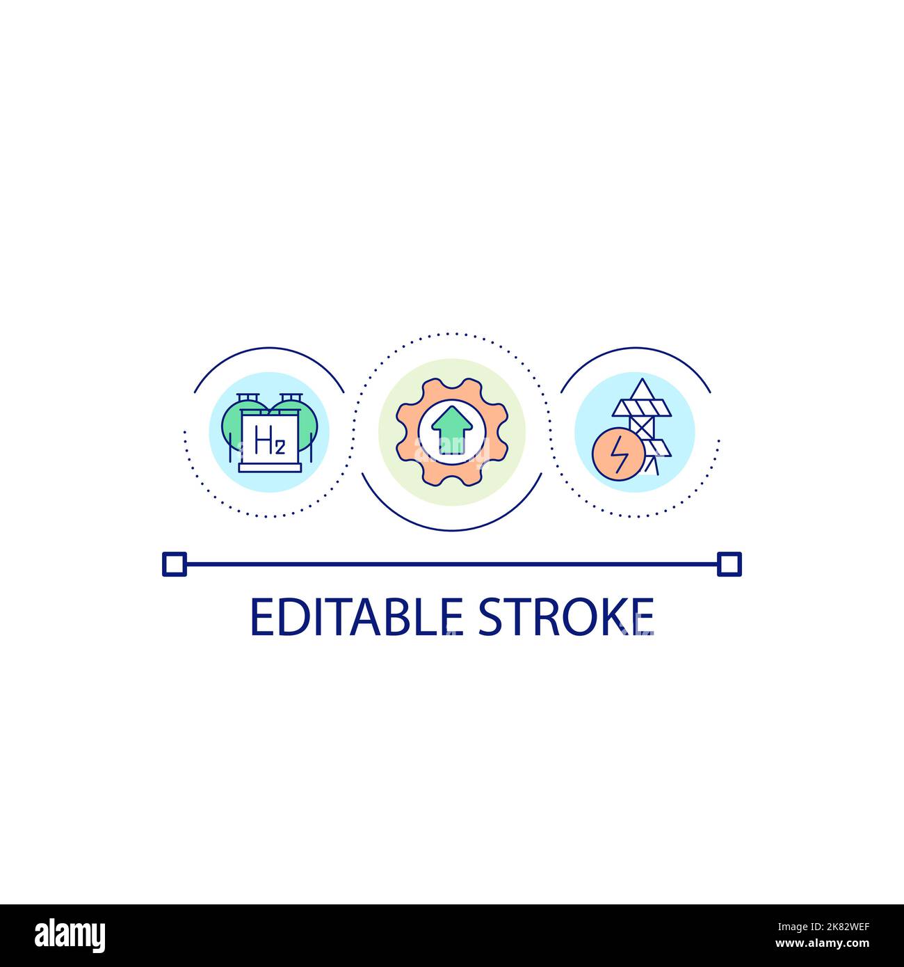 Hydrogen and electricity Stock Vector Images - Alamy