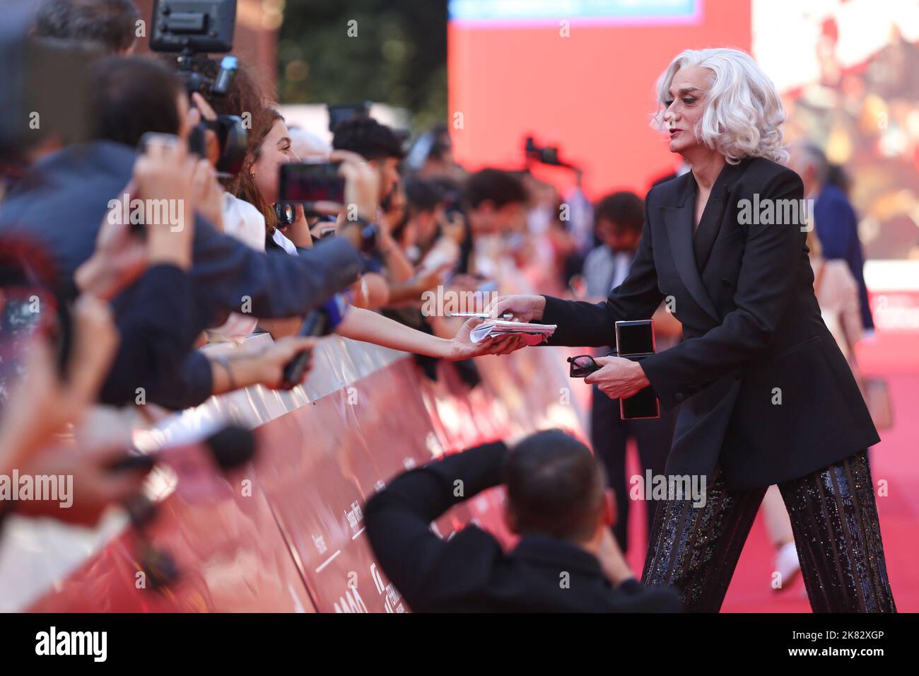 Rome, Italy. 20th Oct, 2022. Gianluca Gori alias Drusilla Foer attends ...