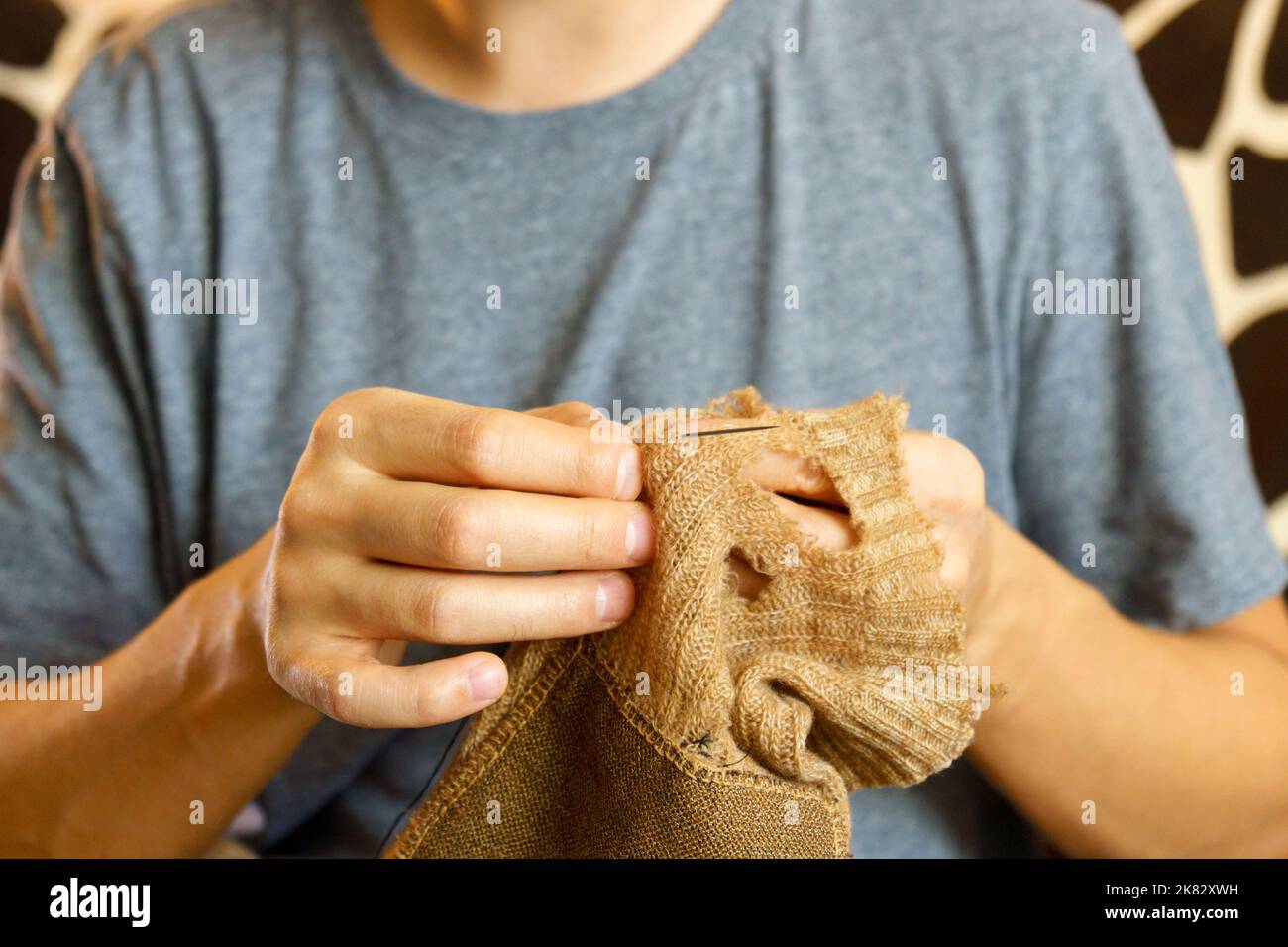 Visible mending hi-res stock photography and images - Alamy