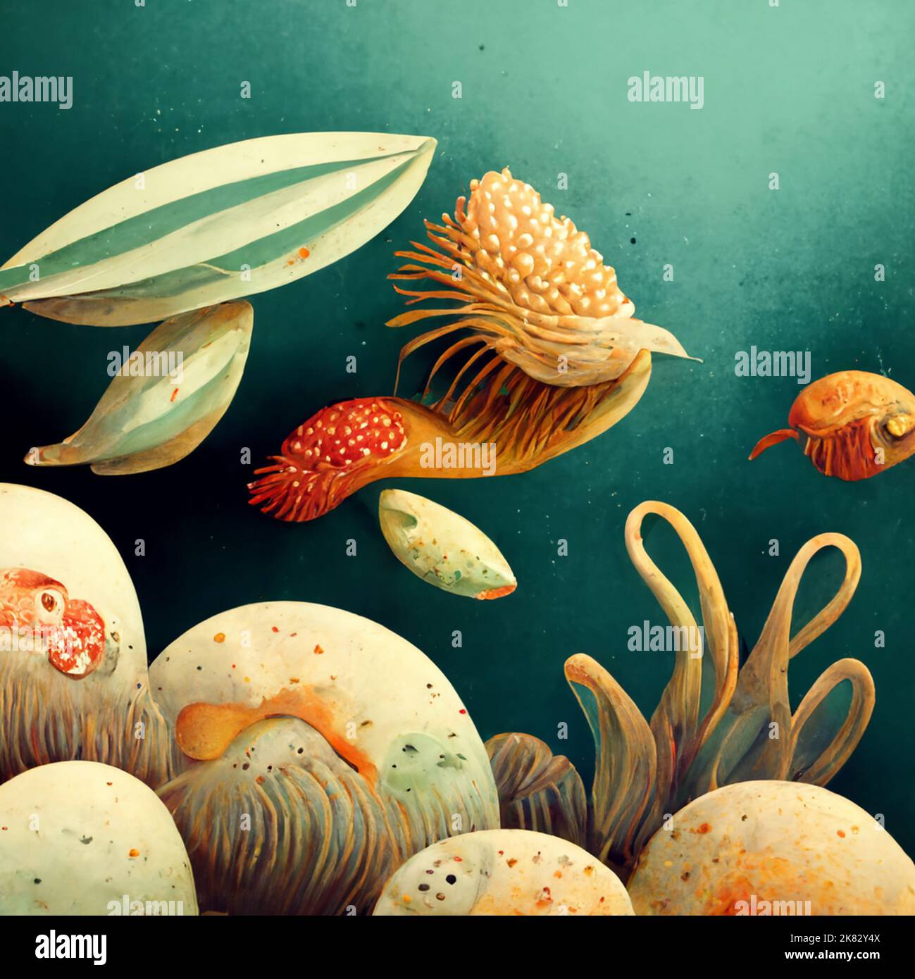 Realistic sea animals hi-res stock photography and images - Alamy