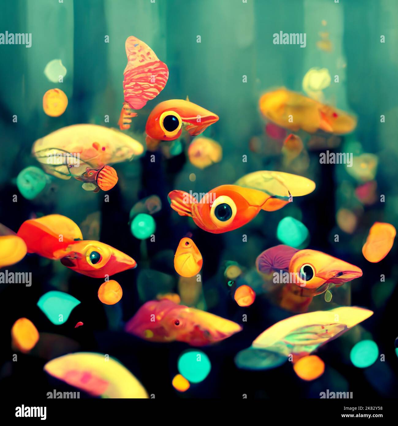 Realistic sea animals hi-res stock photography and images - Alamy