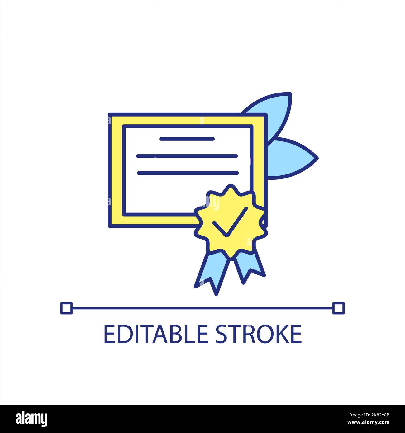 Official vector certificate blue Stock Vector Images - Alamy