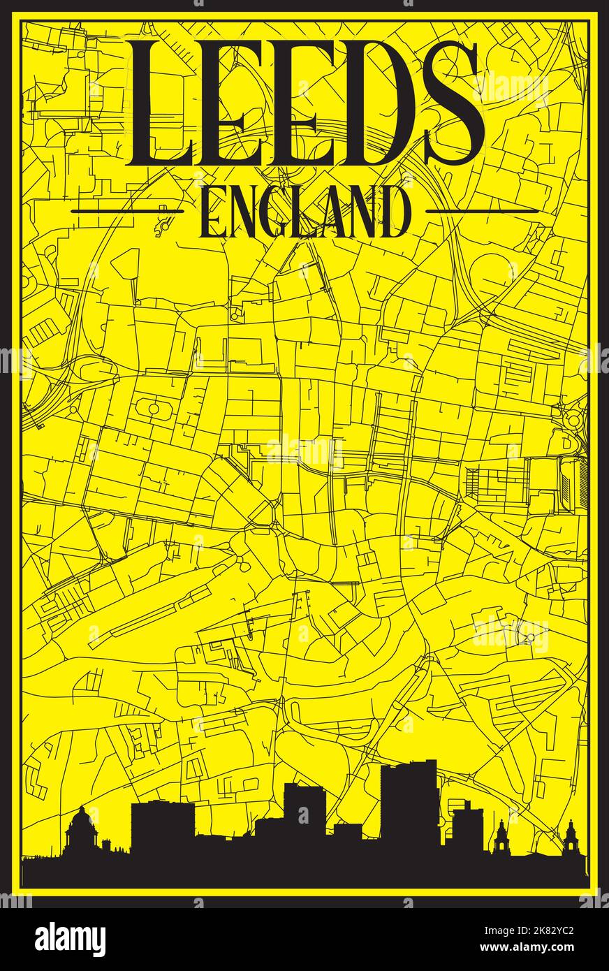 Leeds map Stock Vector Images - Alamy