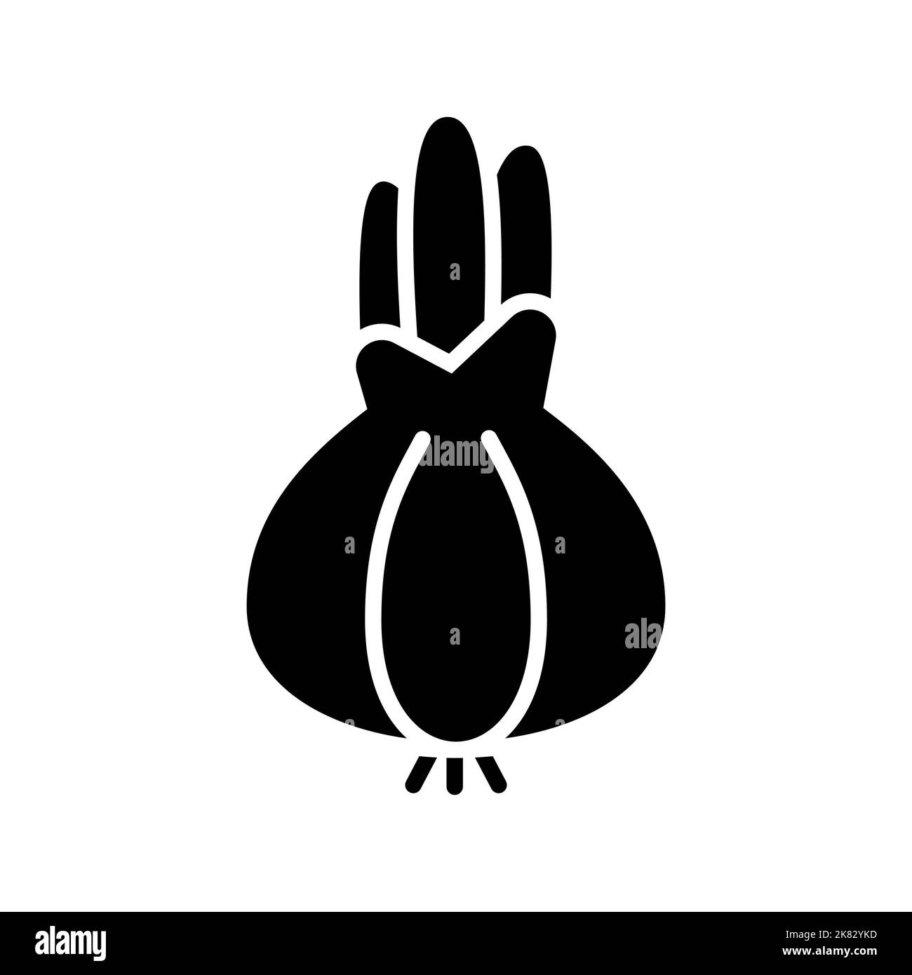 Onion isolated design vector glyph icon. Vegetable sign. Graph symbol ...