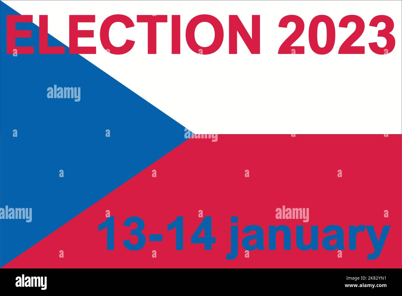 Czech Election Day 2023. President and Parliament. National Day Stock ...