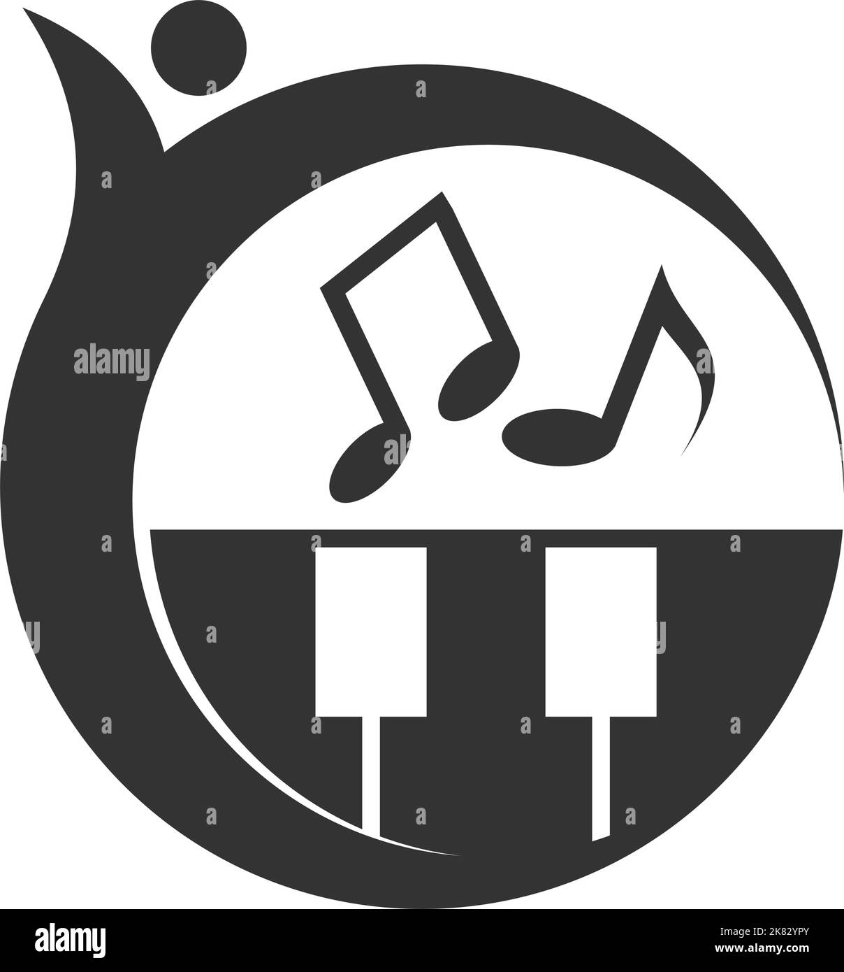 Music abstract logo Icon Illustration Brand Identity Stock Vector Image ...
