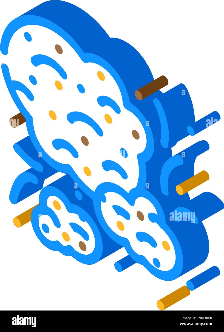 dust particle isometric icon vector illustration Stock Vector Image ...