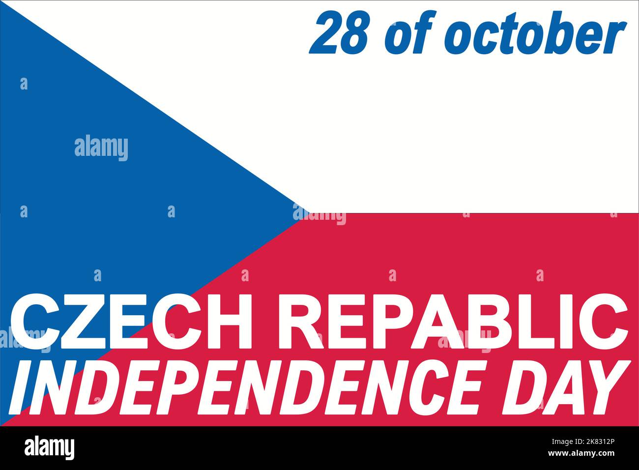 Happy independence day of Czech Republic. template, background Stock ...