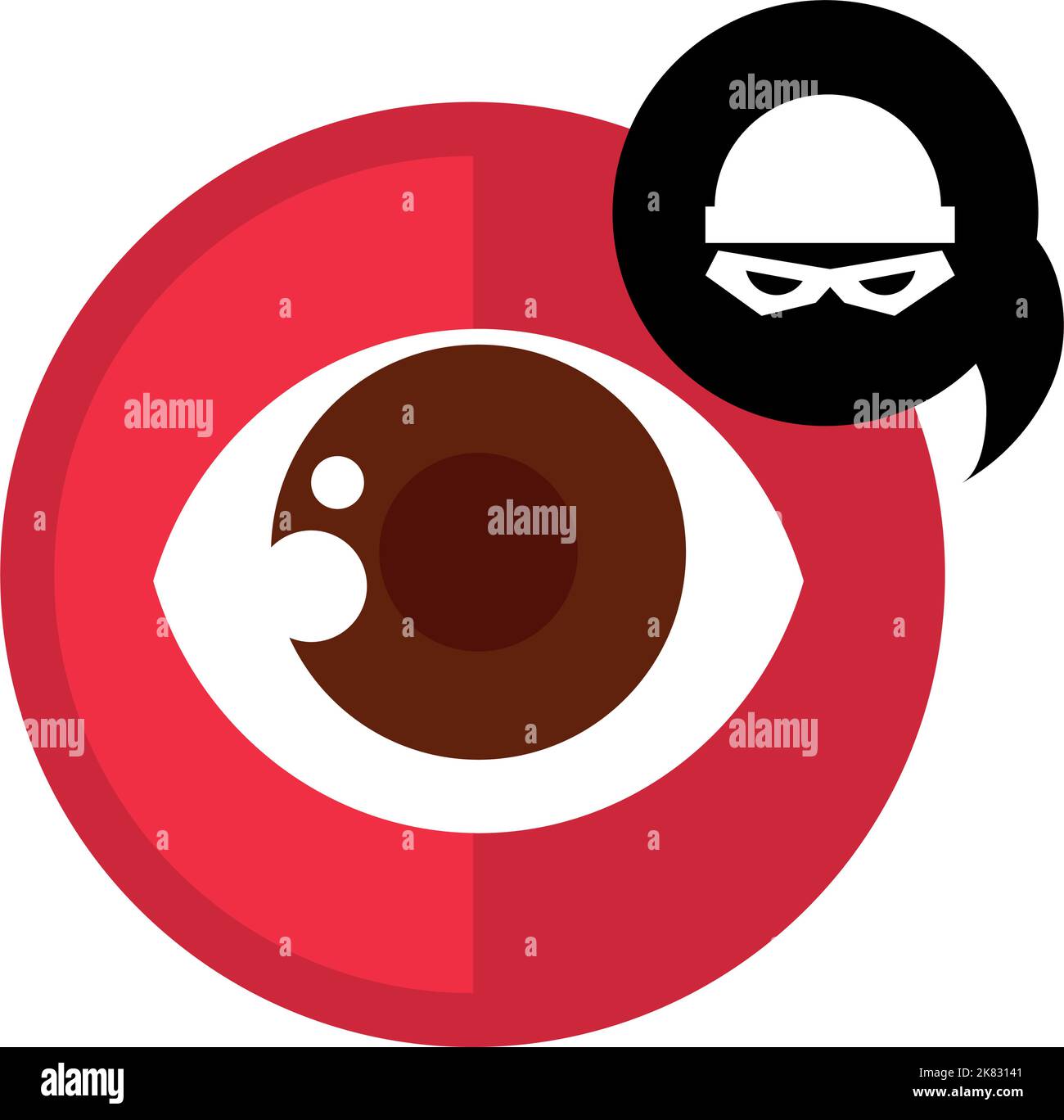 hacker and eyeball surveillance Stock Vector Image & Art - Alamy