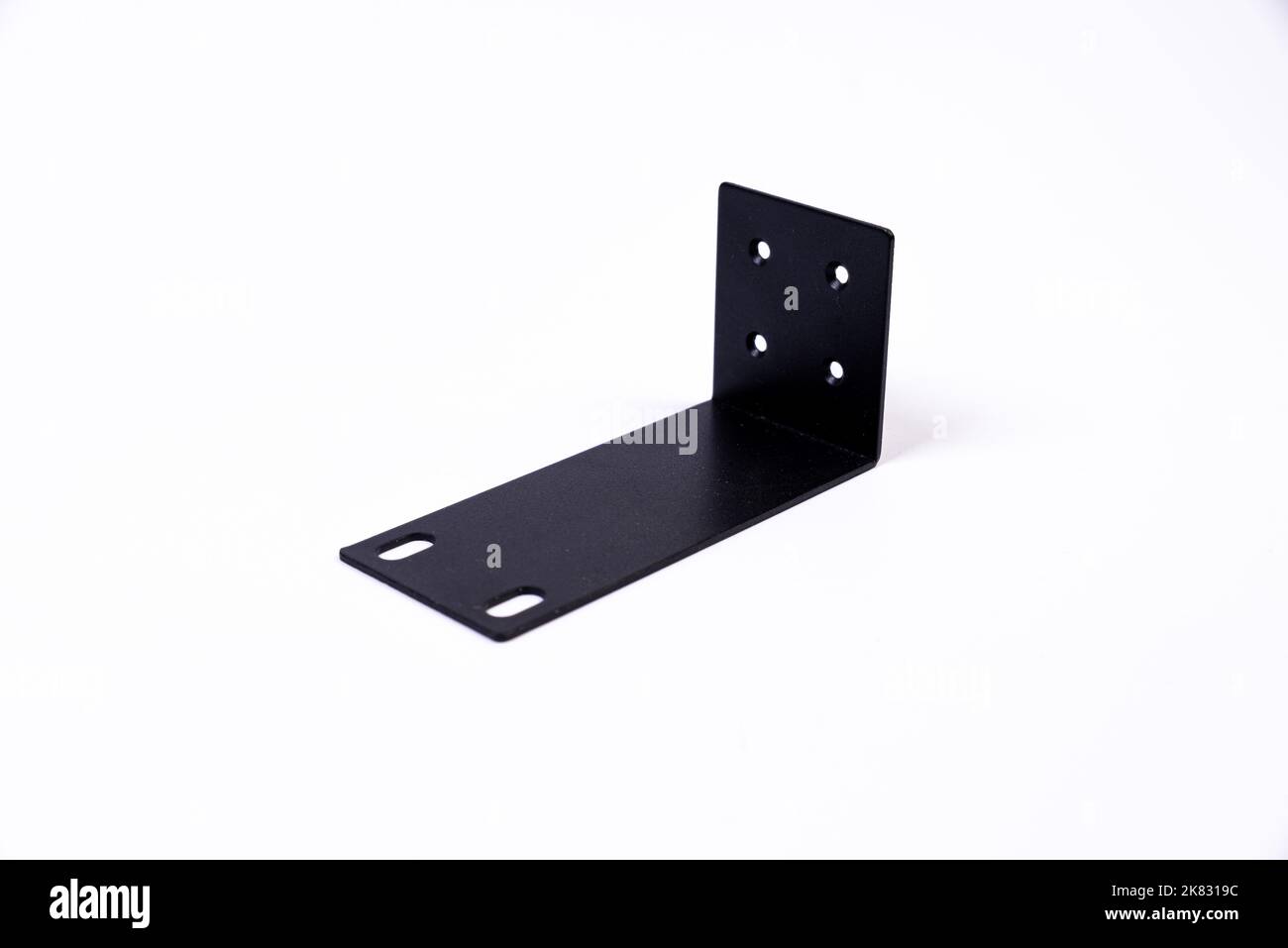 rack mount Steel Rack Strip isolated on white for servers switch ...