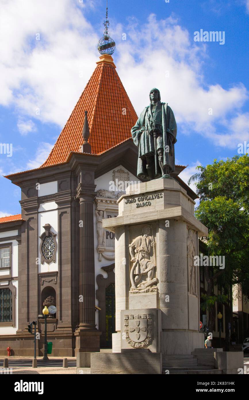 Portugal, Madeira, Funchal, Banco de Portugal, Joao Goncalves Zarco ...