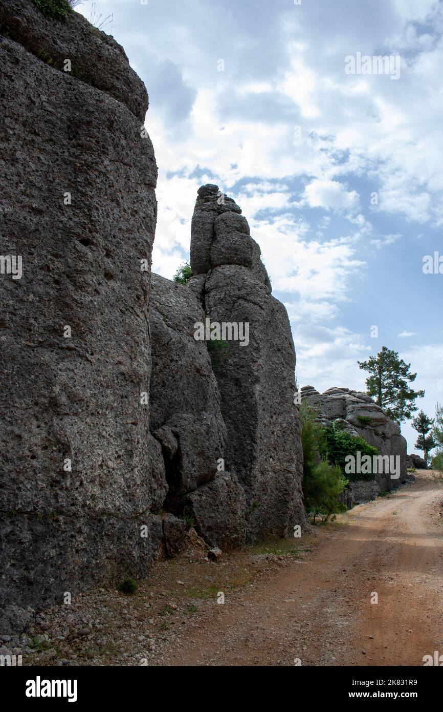 Sedimentary rocks, Taurus Mountains, Köprülü Canyon National Park ...