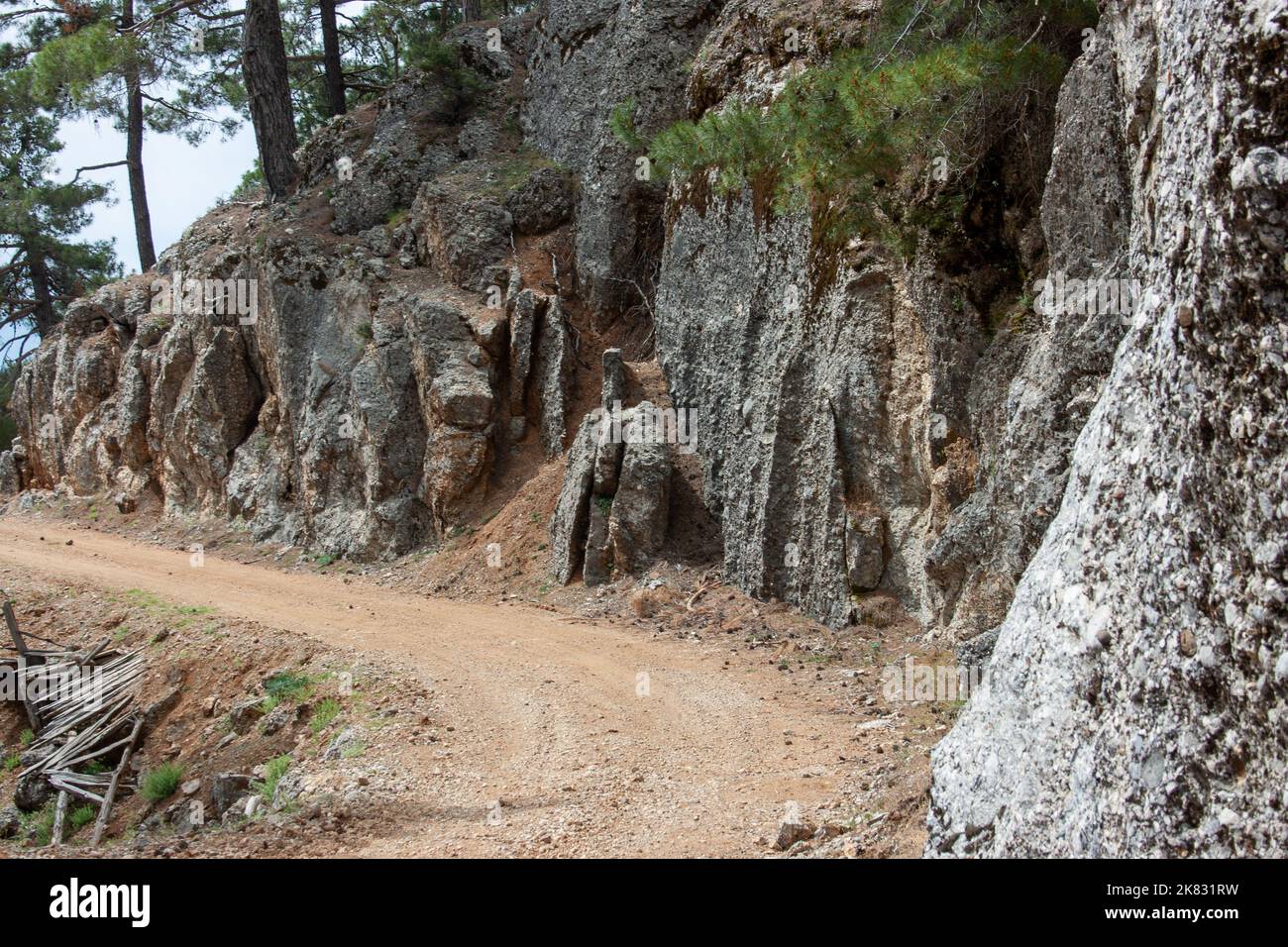 Sedimentary rocks, Taurus Mountains, Köprülü Canyon National Park ...