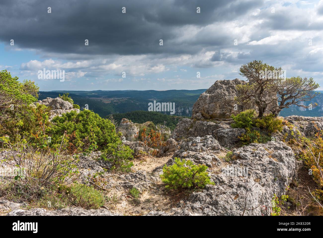The city of stones, within Grands Causses Regional Natural Park, listed ...