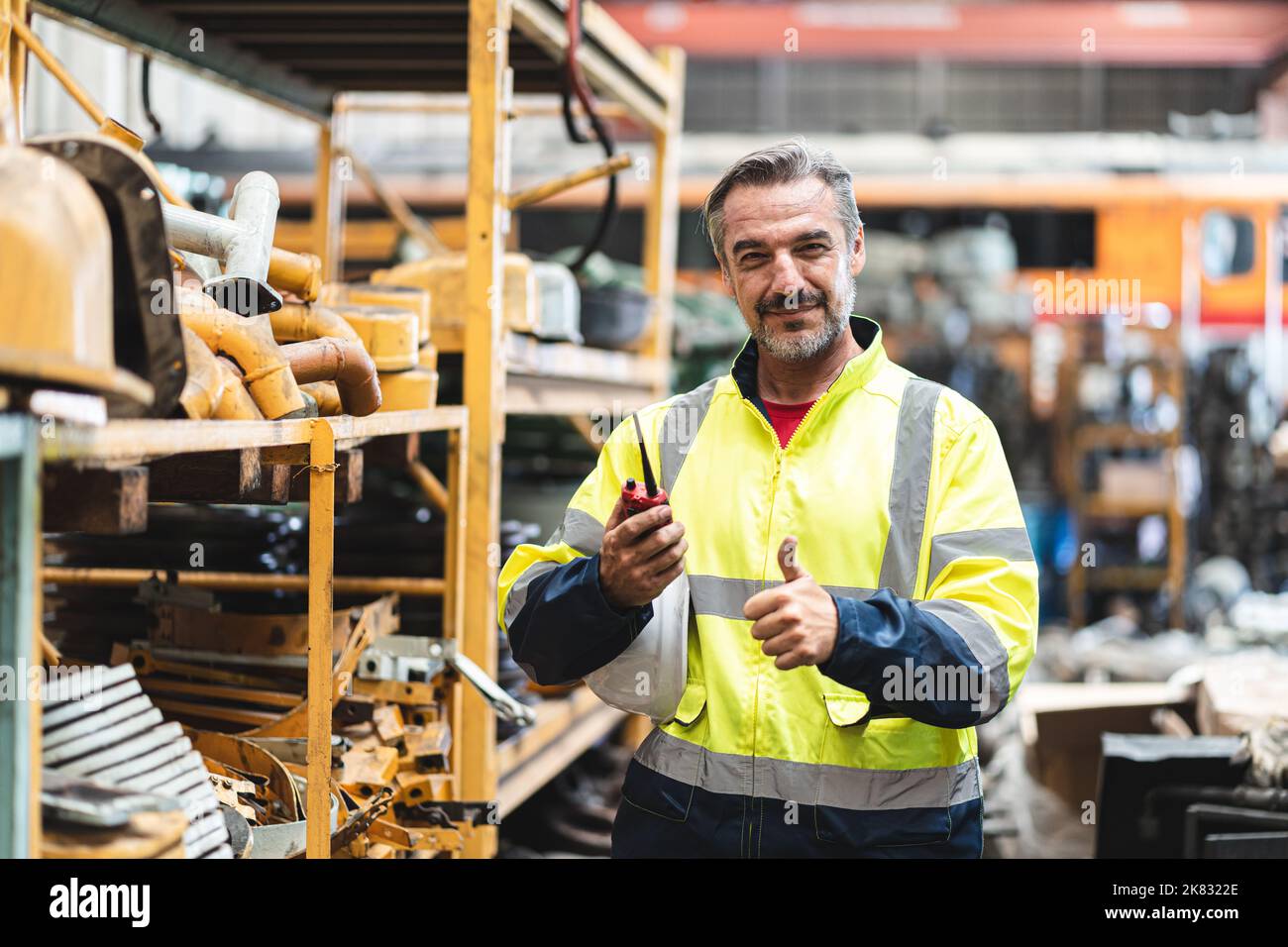 professional technician engineer with safety hard hat working to ...