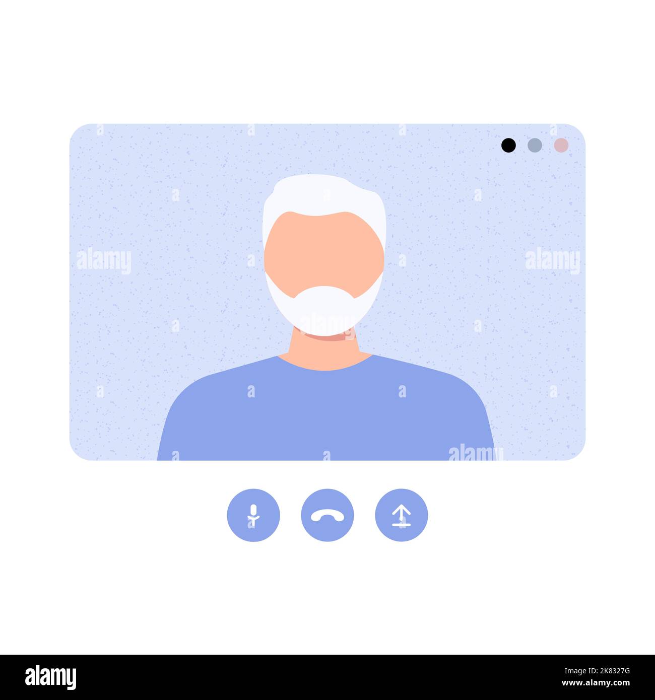 Senior video call Cut Out Stock Images & Pictures - Alamy