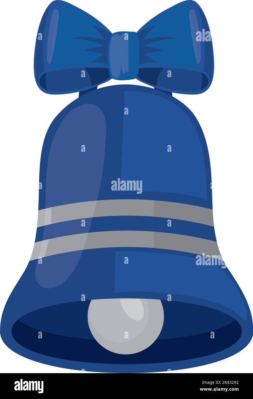 bell decoration blue christmas Stock Vector Image & Art - Alamy