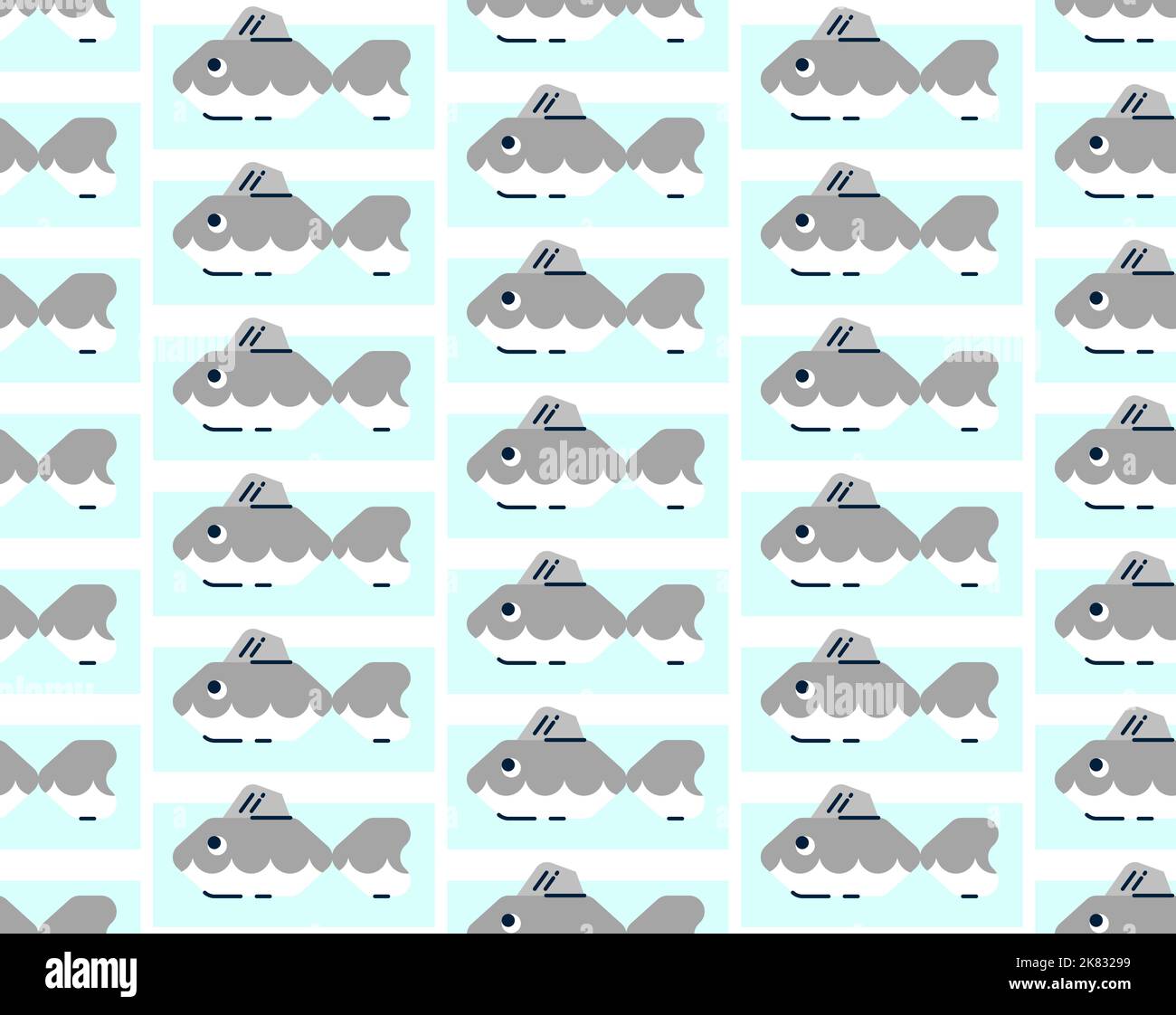 Seamless pattern shark turtle Stock Vector Images - Alamy