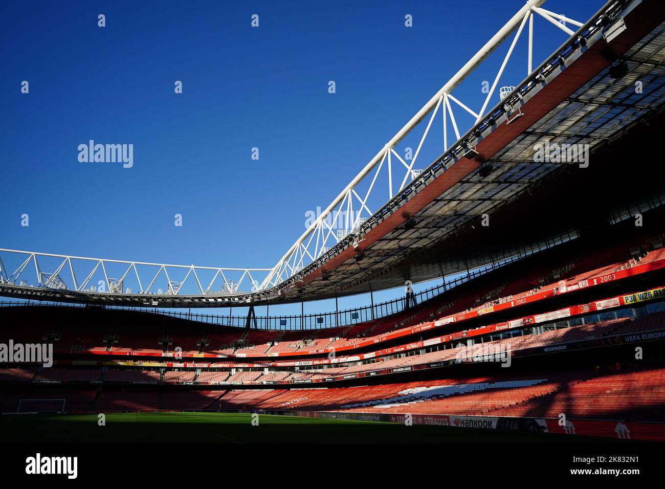 A view inside the stadium before the UEFA Europa League, Group A match ...