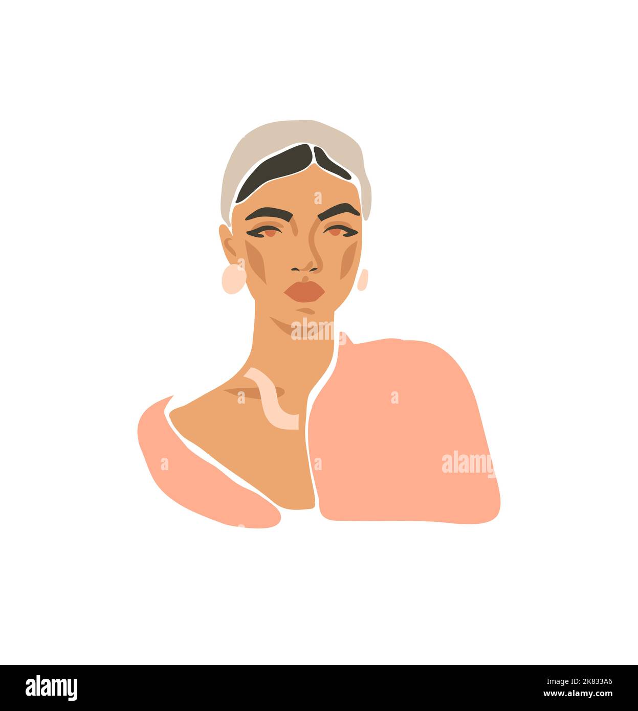 Hand drawn vector abstract stock flat graphic contemporary modern art,aesthetic fashion ...